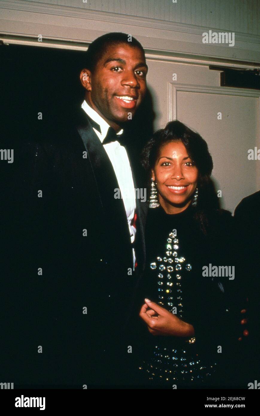 Earvin 'Magic' Johnson und Cookie Johnson bei den Los Angeles ...
