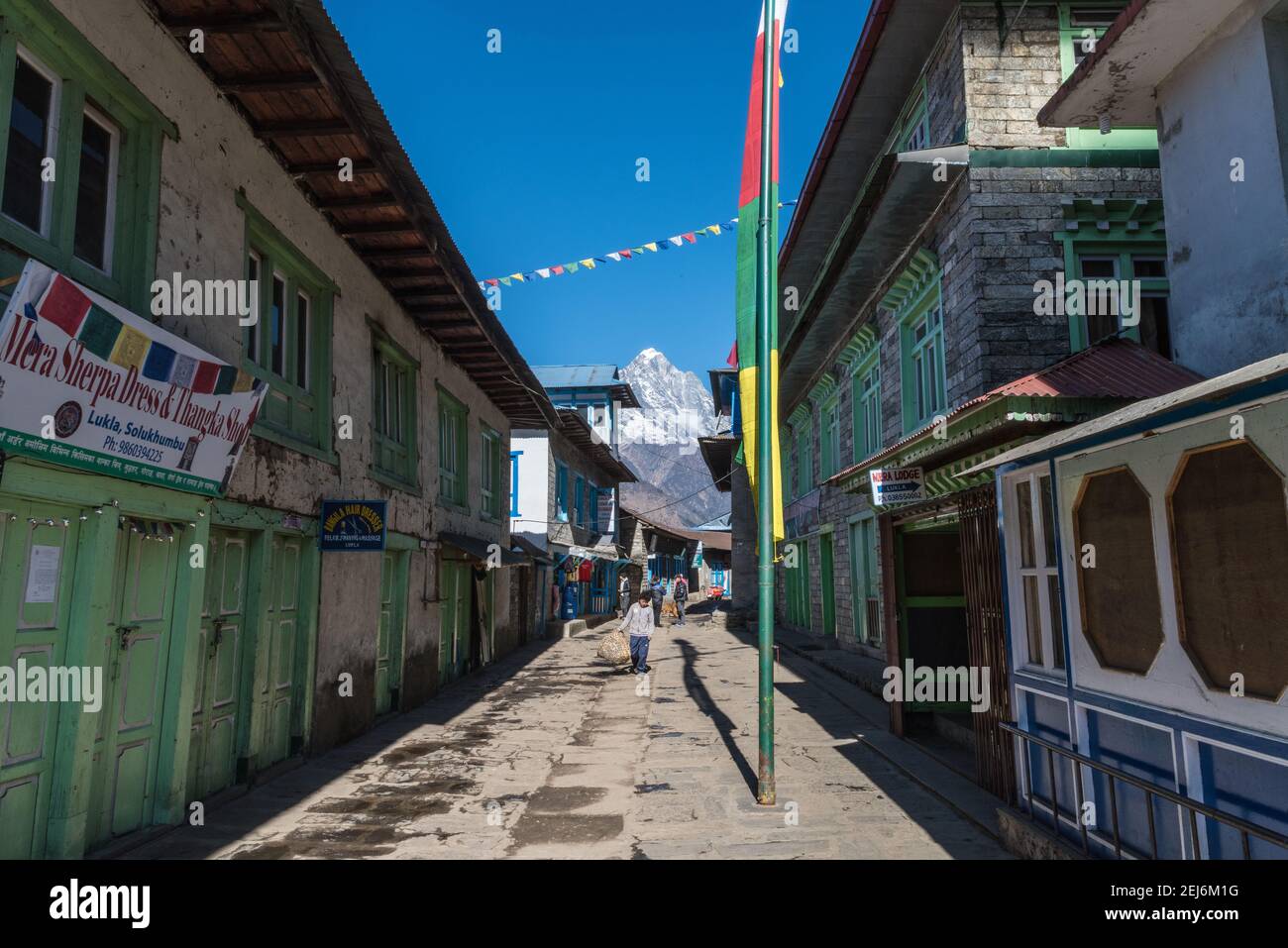 Kathmandu, Nepal, ist das Tor zu Himalaya, Everest und unendlichen ...