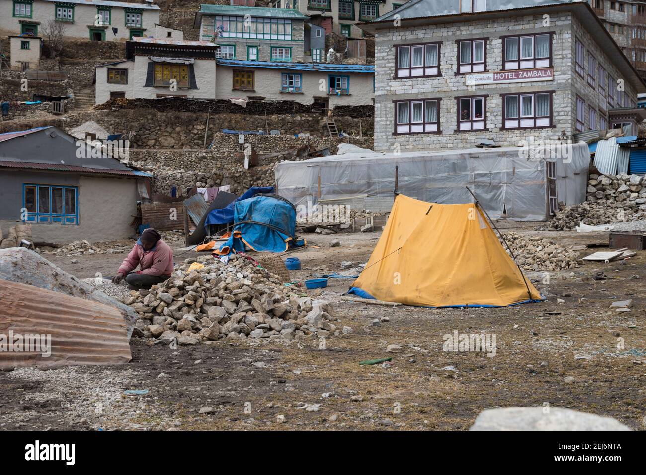 Kathmandu, Nepal, ist das Tor zu Himalaya, Everest und unendlichen ...