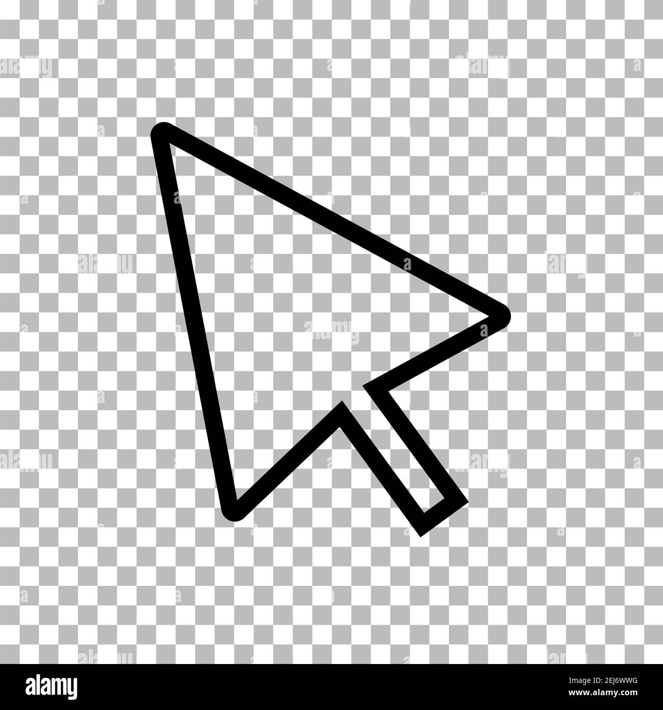 Zeigersymbol auf transparentem Hintergrund. Cursor-Zeichen. Maus-Cursor ...