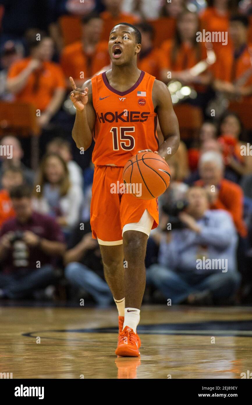 4. Januar 2020: Virginia Tech Hokies Guard Jalen Cone (15) ruft das ...