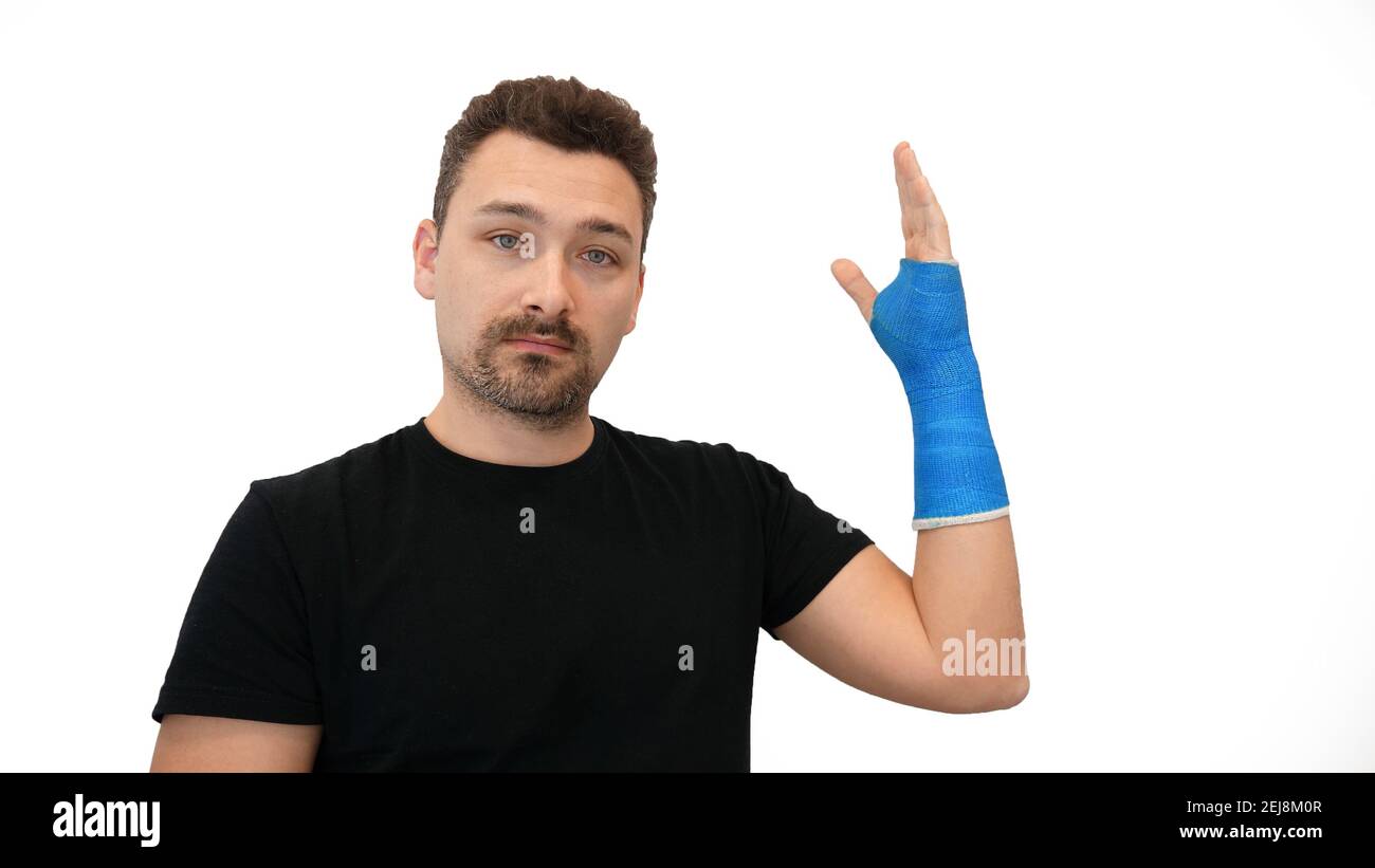 Plaster cast arm -Fotos und -Bildmaterial in hoher Auflösung – Alamy