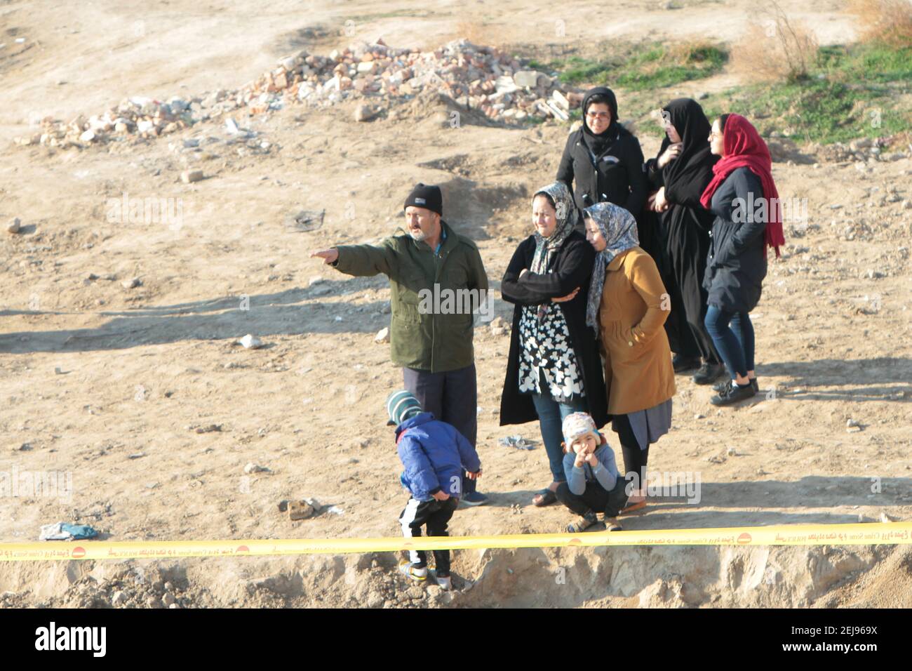 Kurz nach dem Start aus Teheran, Iran, am Mittwoch, 8. Januar 2020 ...