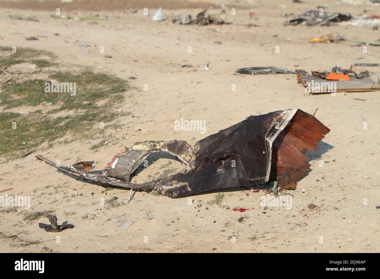 Kurz nach dem Start aus Teheran, Iran, am Mittwoch, 8. Januar 2020 ...