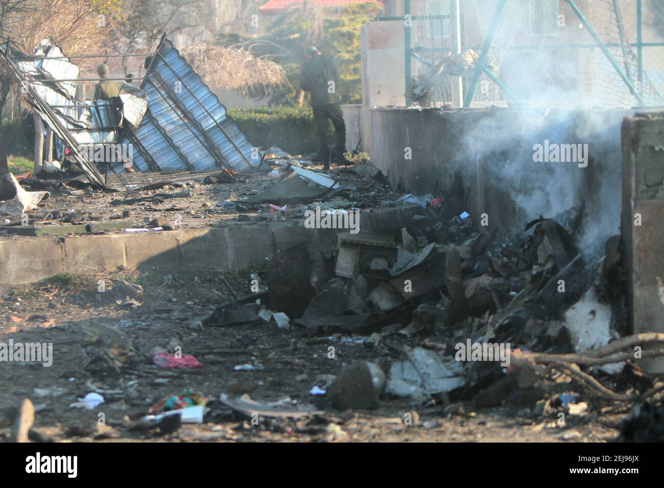 Kurz nach dem Start aus Teheran, Iran, am Mittwoch, 8. Januar 2020 ...