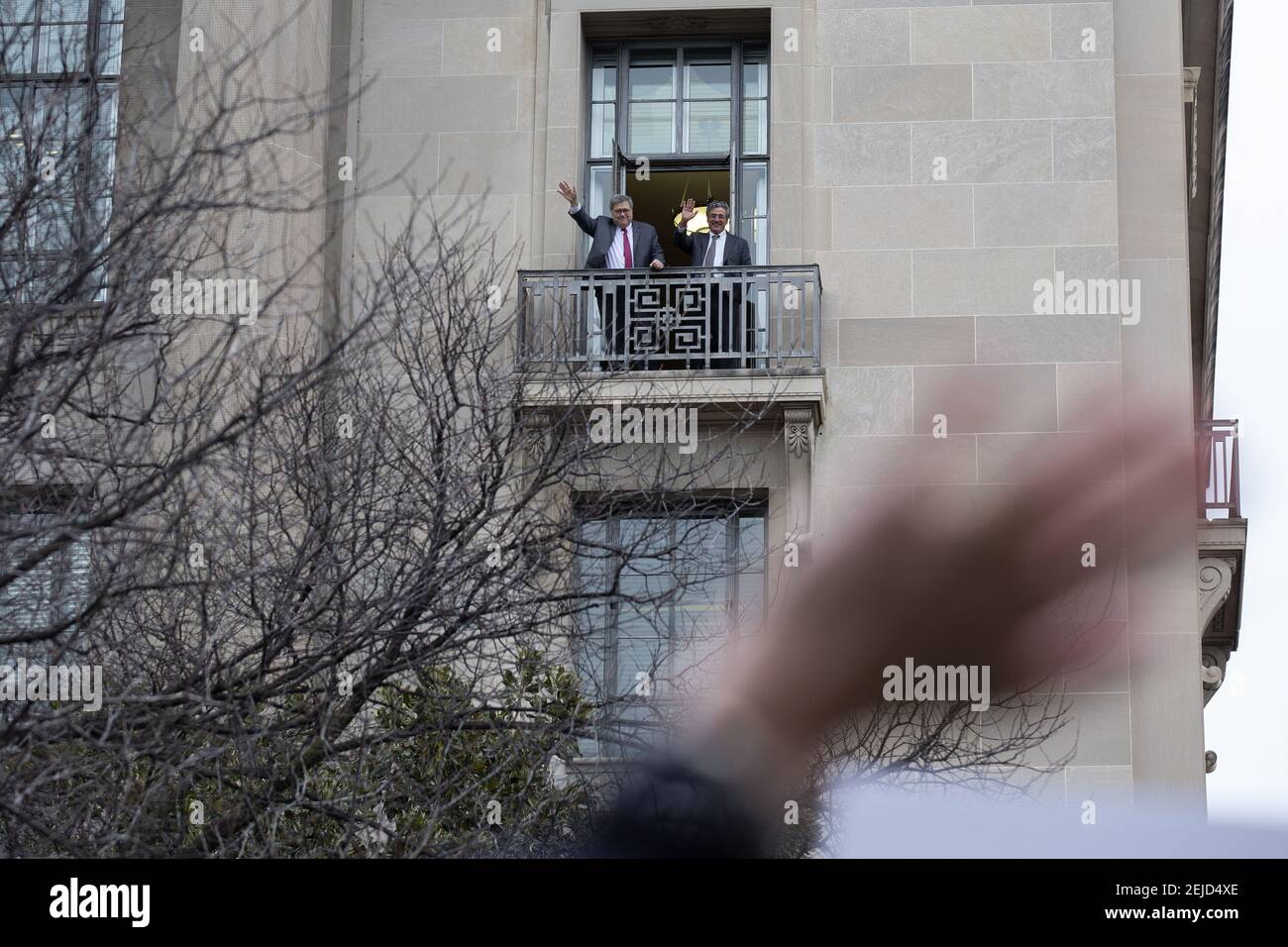 Der Generalstaatsanwalt der Vereinigten Staaten, William P. Barr, und ...
