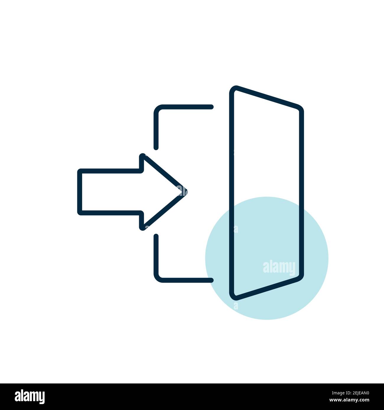 Login Symbol in trendigen Flat Style. E-commerce anmelden. Grafik ...