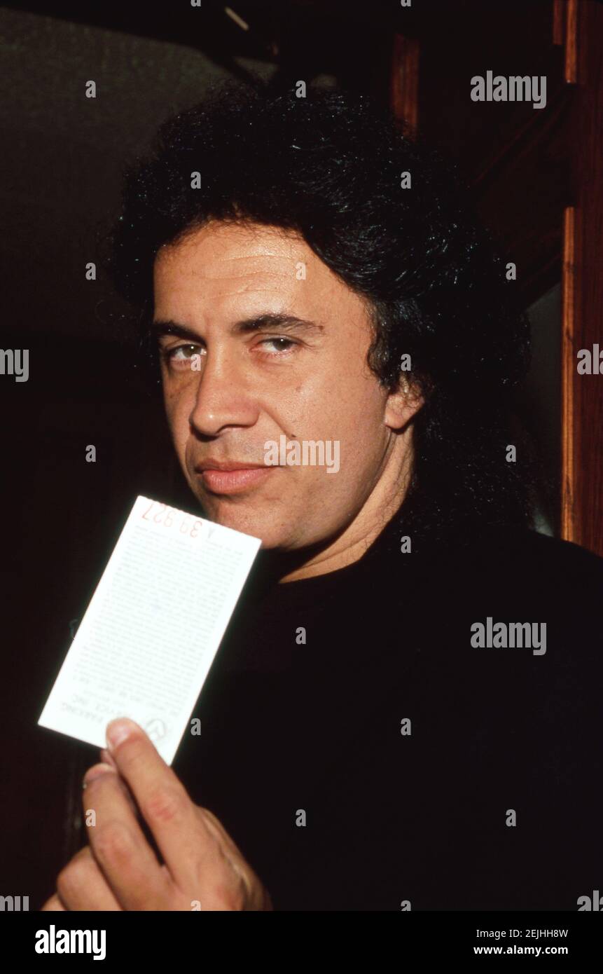 Gene Simmons Um 1989. Quelle: Ralph Dominguez/MediaPunch ...