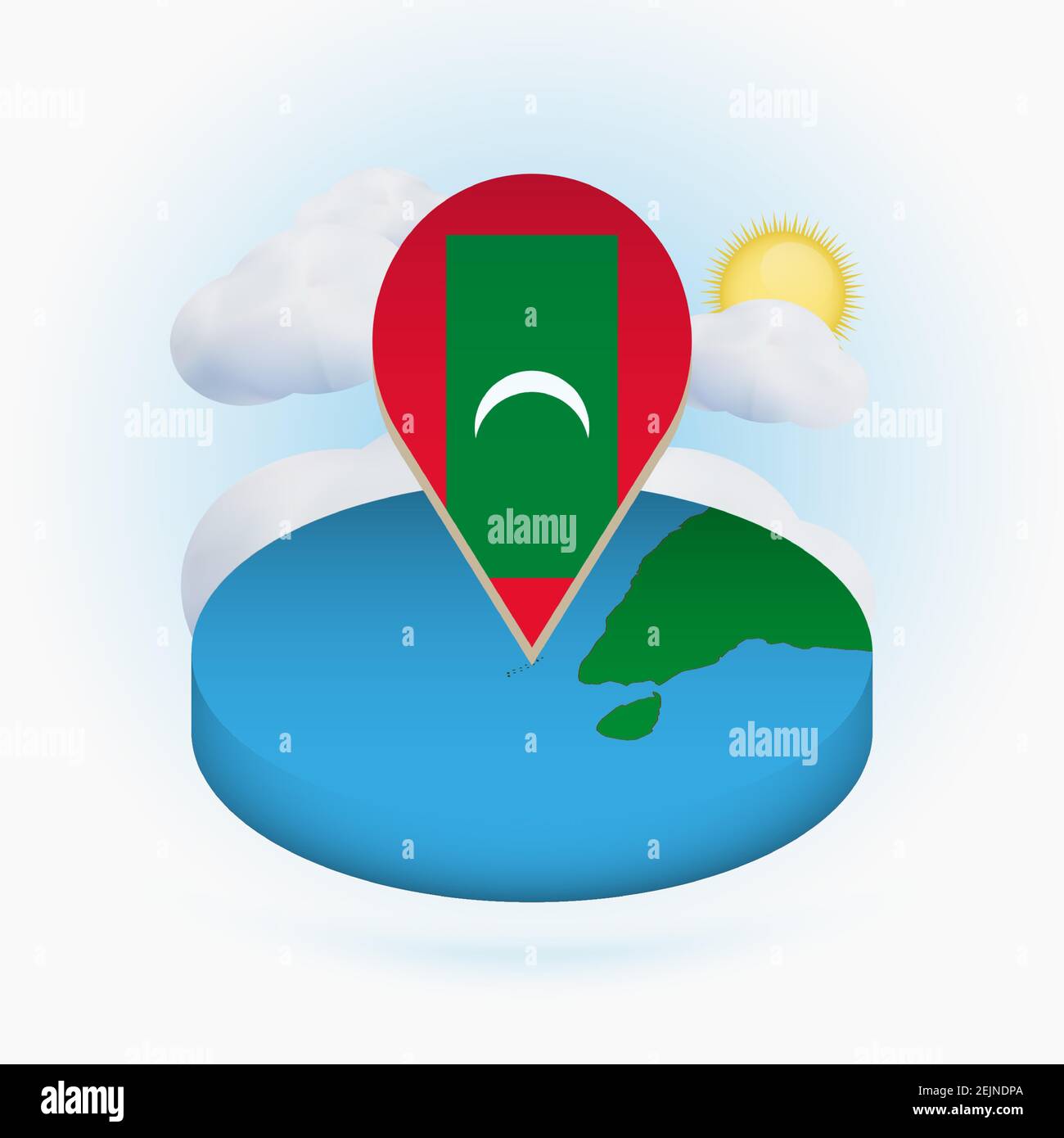 Malediven pfeilzeichen Stock-Vektorgrafiken kaufen - Alamy