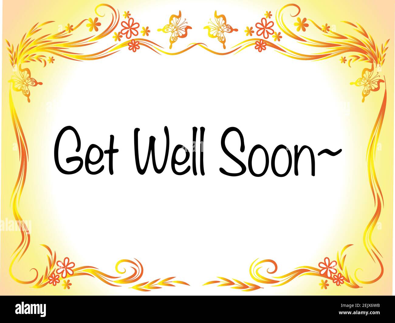 vector Get Well Soon Karte Stock-Vektorgrafik - Alamy