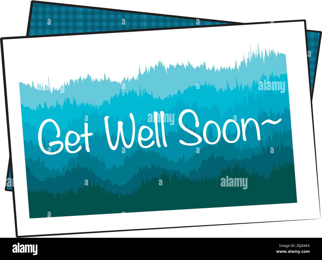 vector erhalten gut bald Karte Design Stock-Vektorgrafik - Alamy