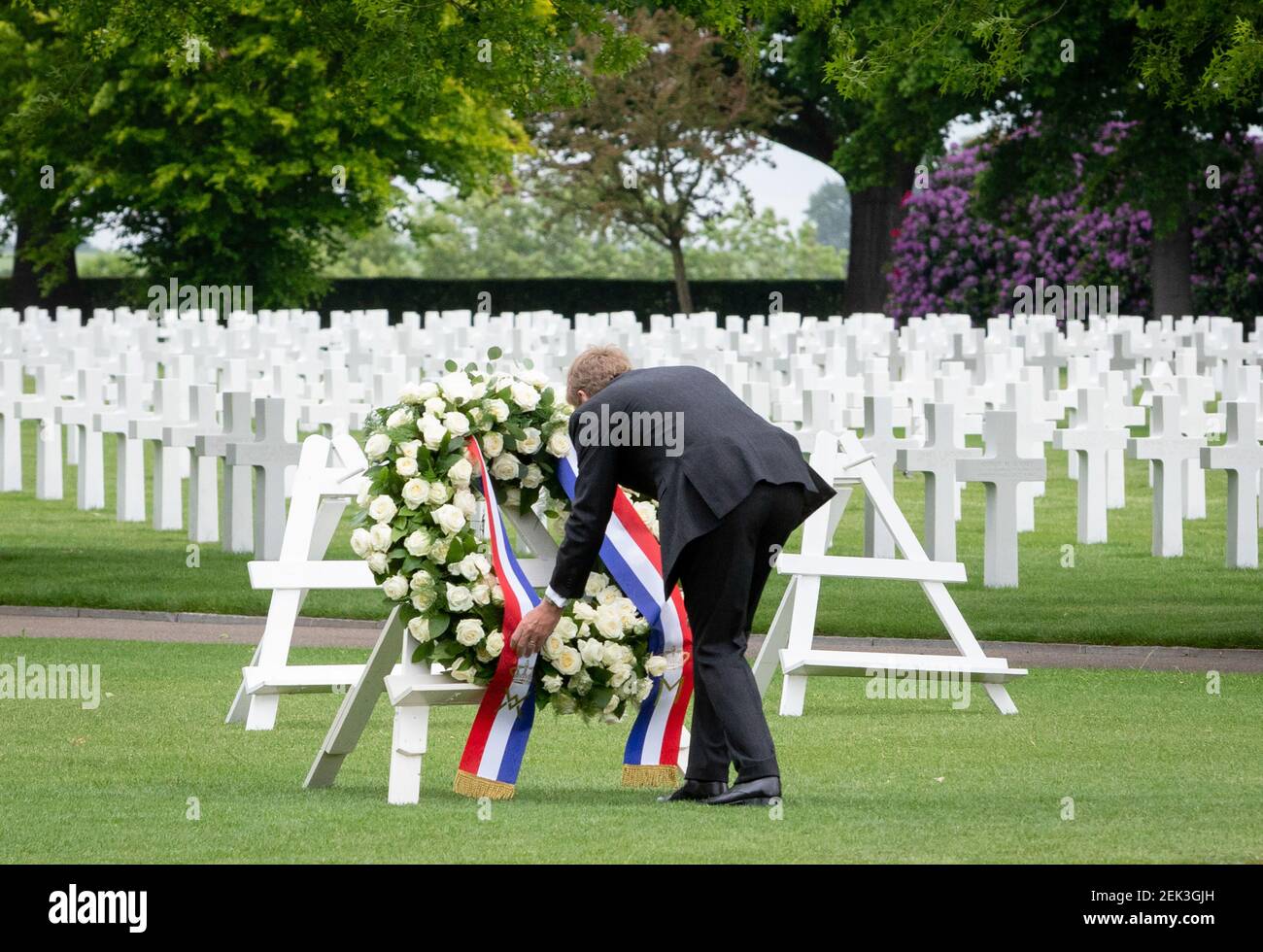 König Willem-Alexander nimmt am Memorial Day auf dem amerikanischen ...
