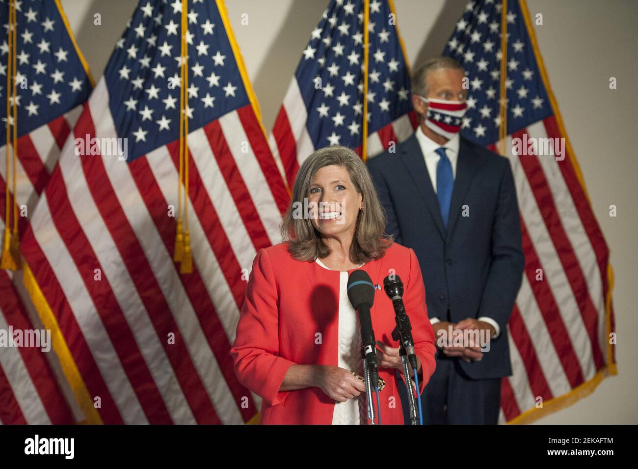 Die Senatorin der Vereinigten Staaten Joni Ernst (Republikaner von Iowa ...