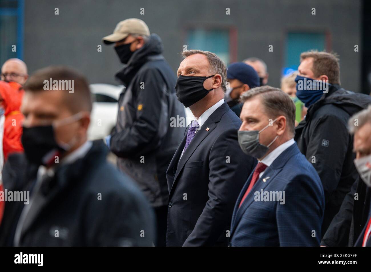 Der polnische Präsident Andrzej Duda nimmt am Jahrestag der Abkommen vom August Teil. Die August ...