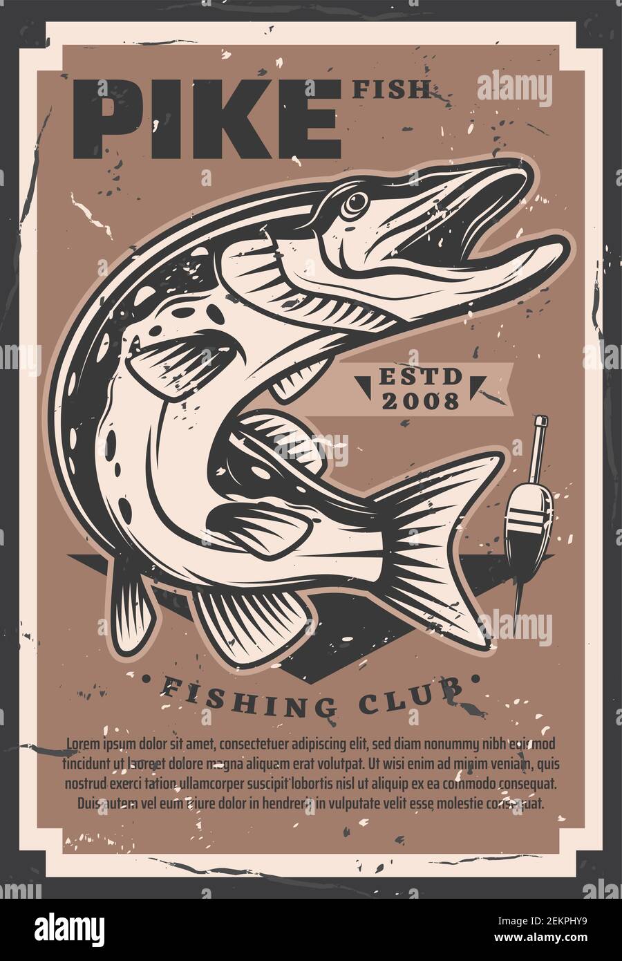 Brauner hecht Stock-Vektorgrafiken kaufen - Alamy