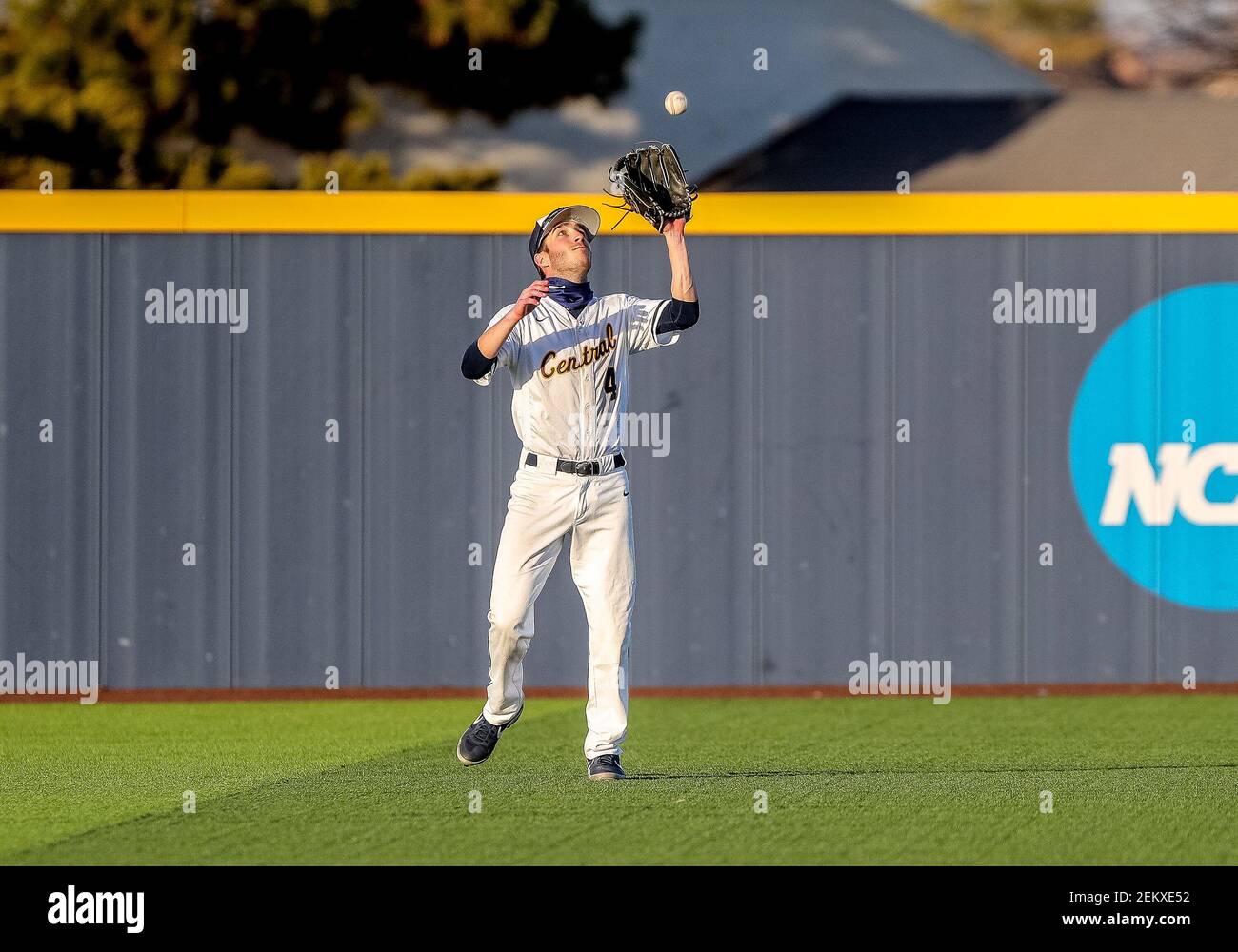 23. Februar 2021: Zac Freeman (4), der Outfielder von Central Oklahoma ...