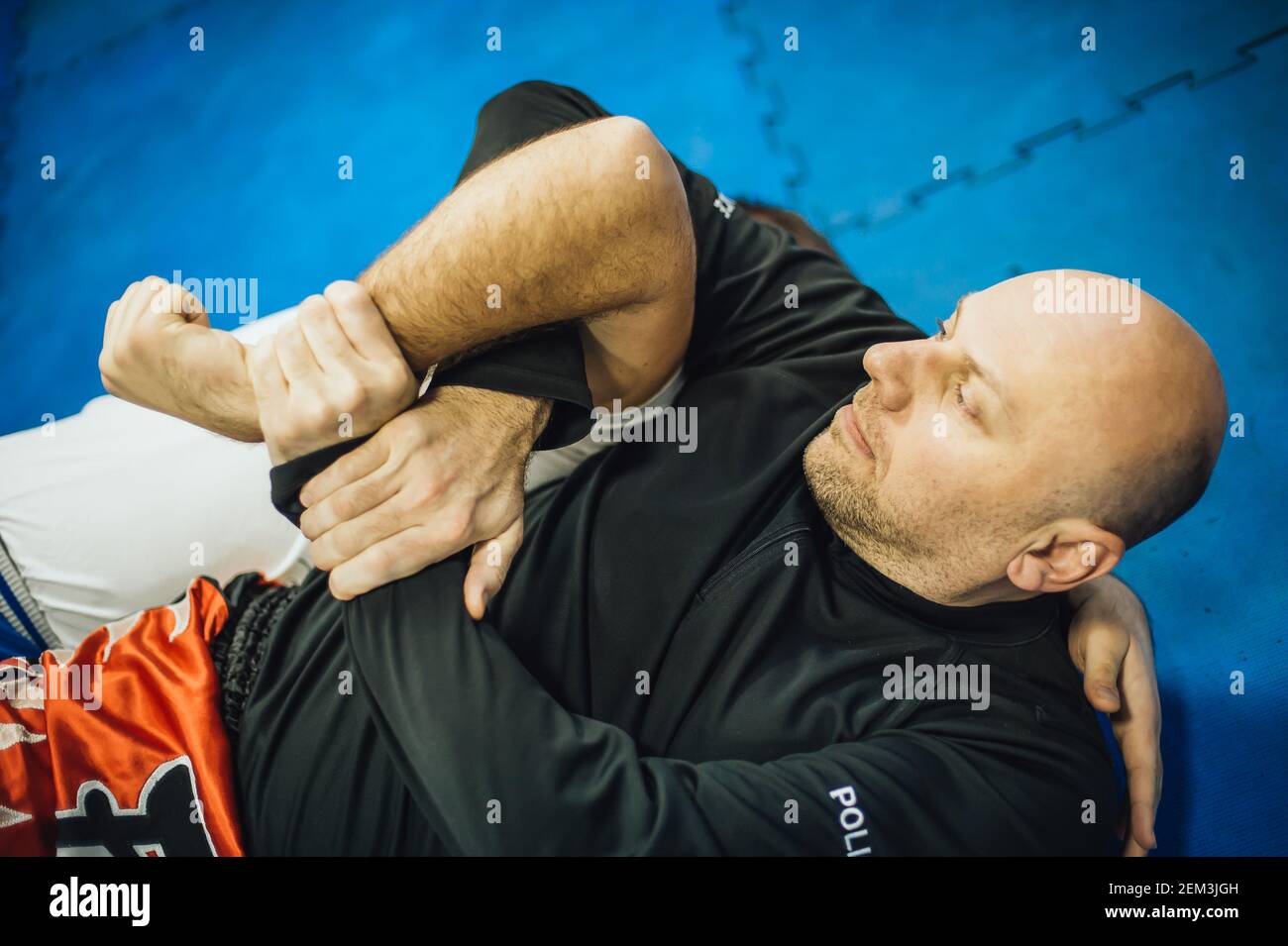 BJJ Brasilianischer Jiu-Jitsu Boden Kampf Training Kampf sparsam ...