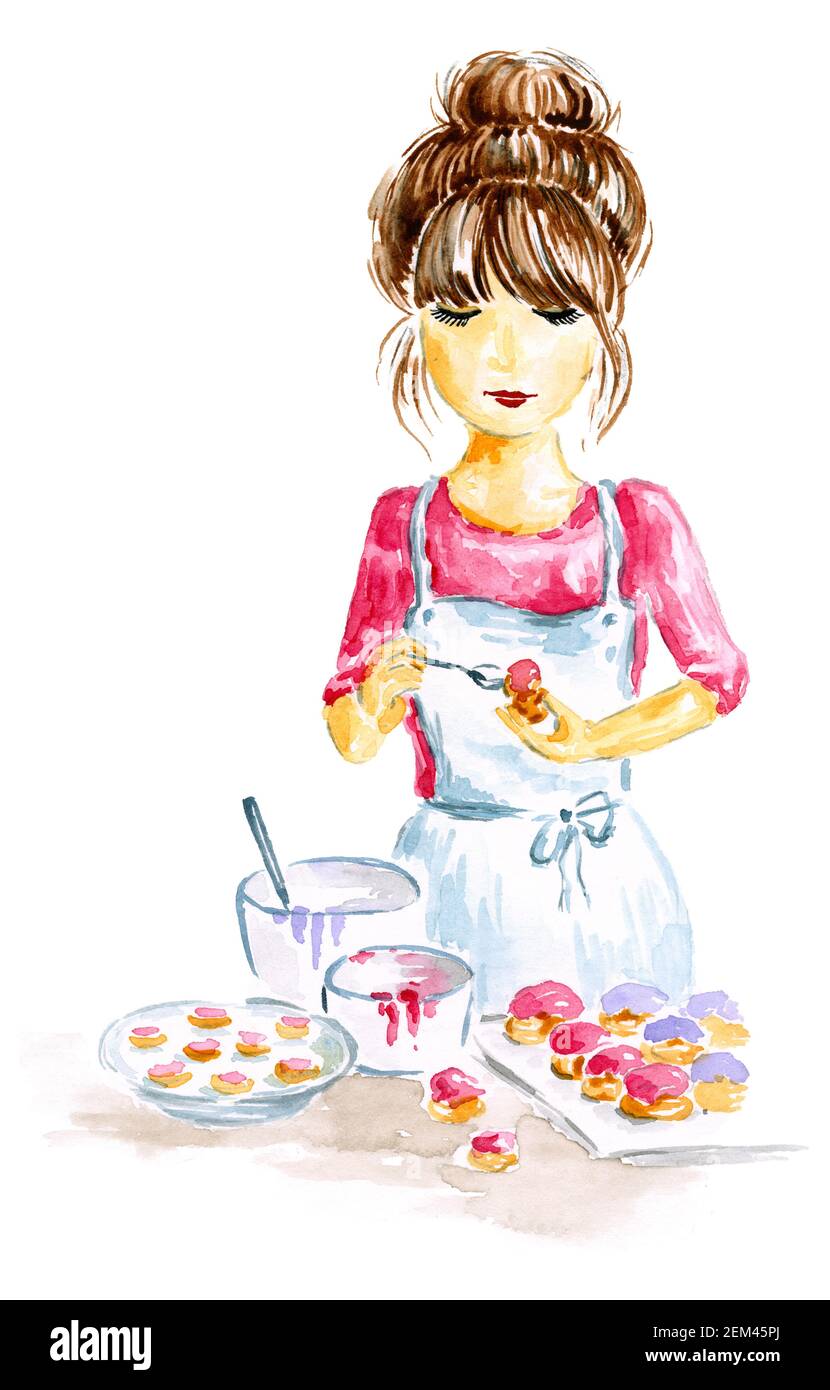 Aquarell Backen Stockfotos und -bilder Kaufen - Alamy