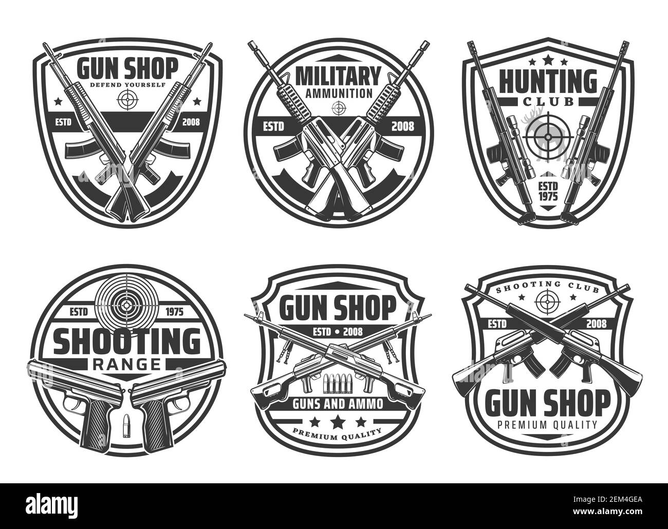 Gekreuzte revolver -Fotos und -Bildmaterial in hoher Auflösung – Alamy