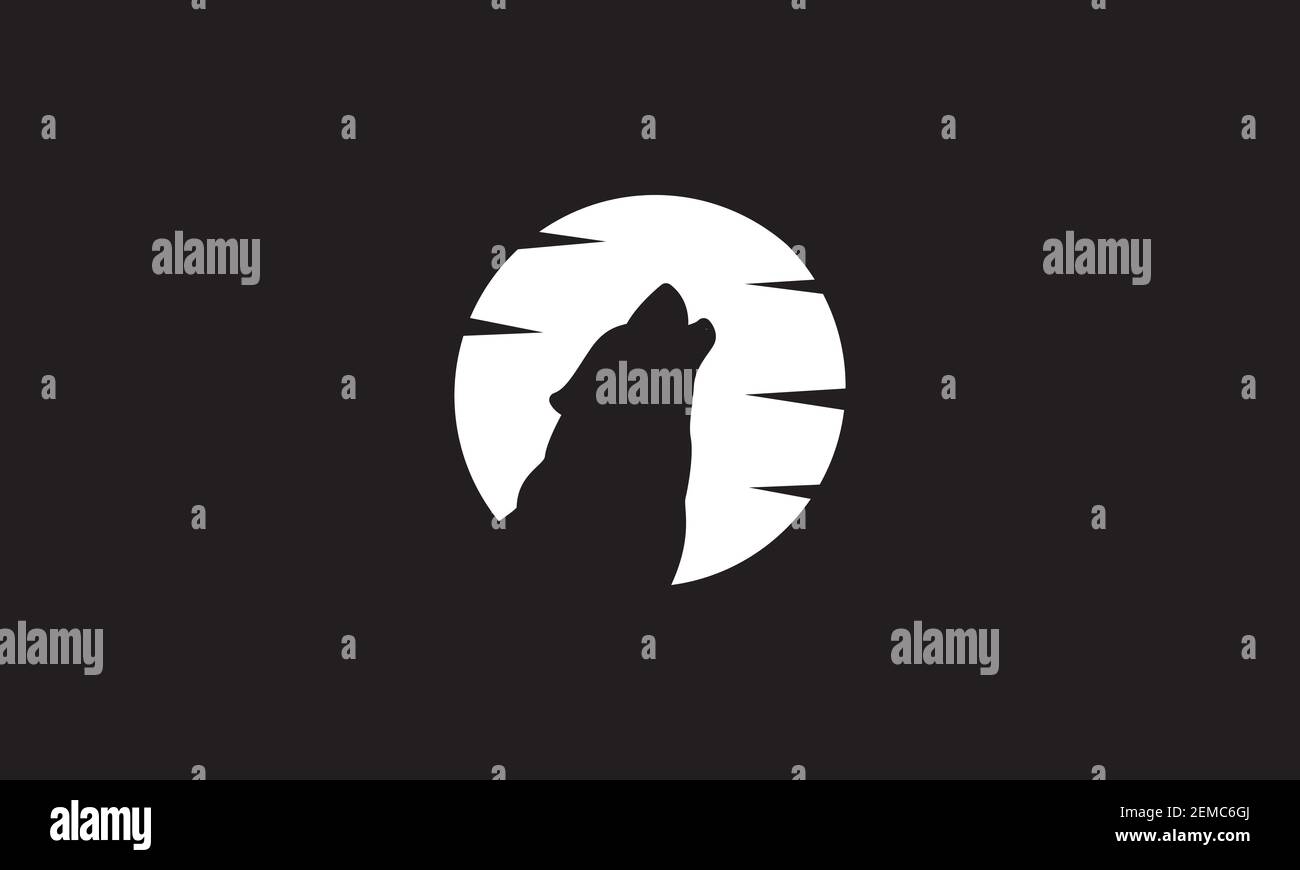 Wolf und mond logo -Fotos und -Bildmaterial in hoher Auflösung – Alamy