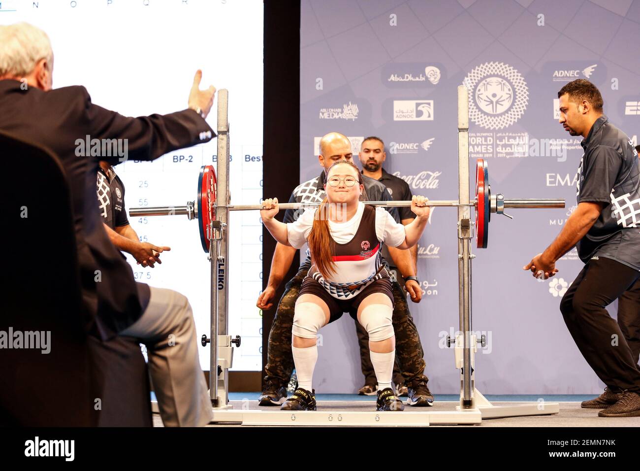 Weibliche Powerlifter aus Korea treten bei Special Olympics World Games ...