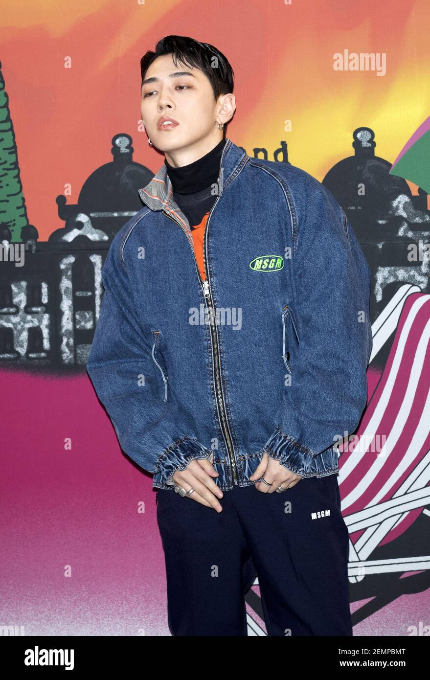 Der südkoreanische Sänger und Rapper Gray nimmt am 27. März 2019 an ...