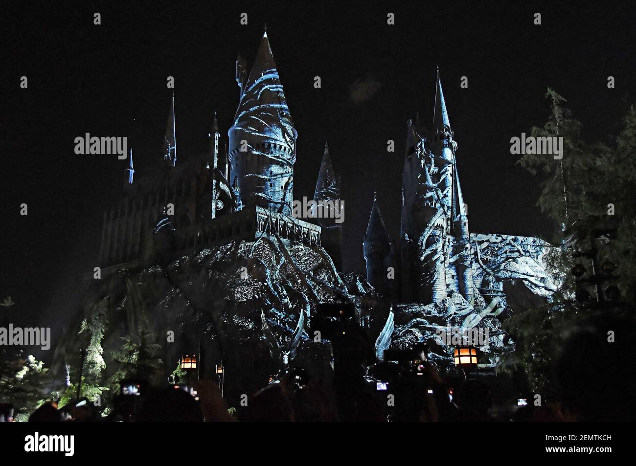 Ein allgemeiner Blick auf die Atmosphäre in den Universal Studios ...