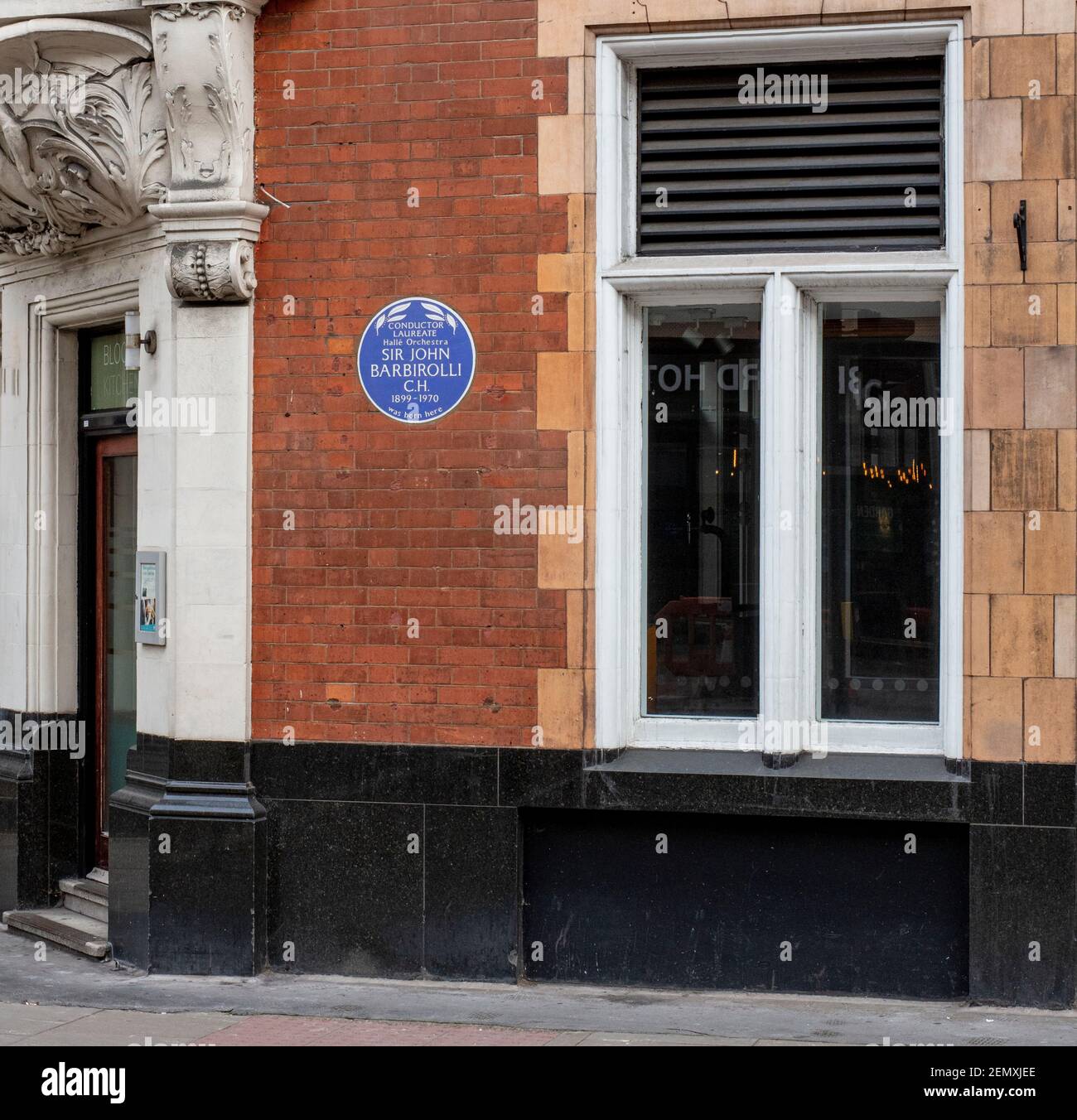 Sir john barbirolli blaue plakette southampton row london -Fotos und ...