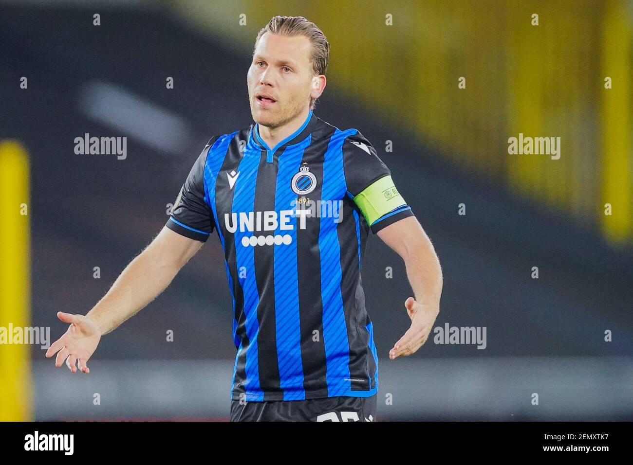 BRÜGGE, BELGIEN - FEBRUAR 25: Ruud Vormer vom Club Brügge während des ...