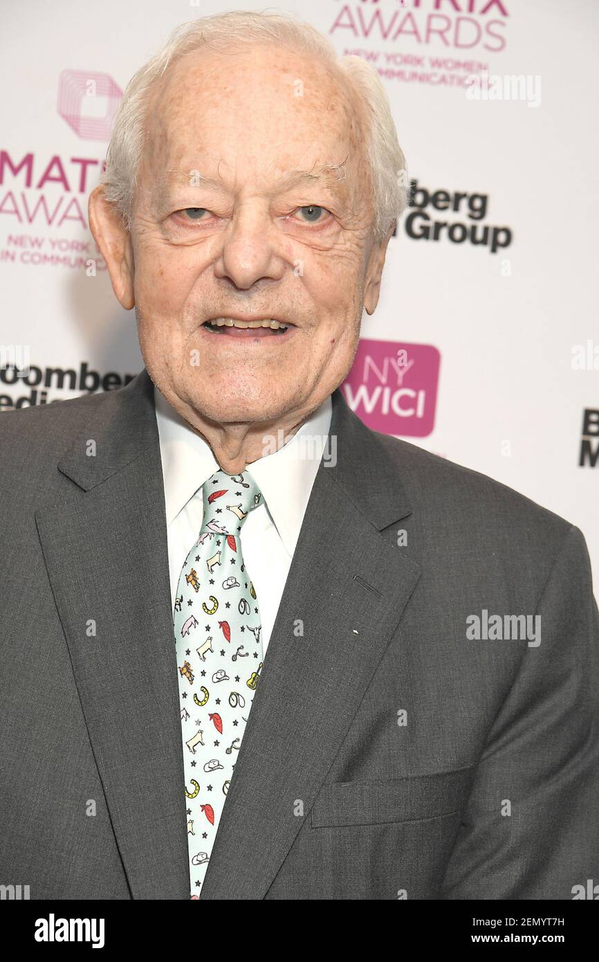 Bob Scheiffer von CBS nimmt an den Matrix Awards 2019 Teil, die Frauen ...