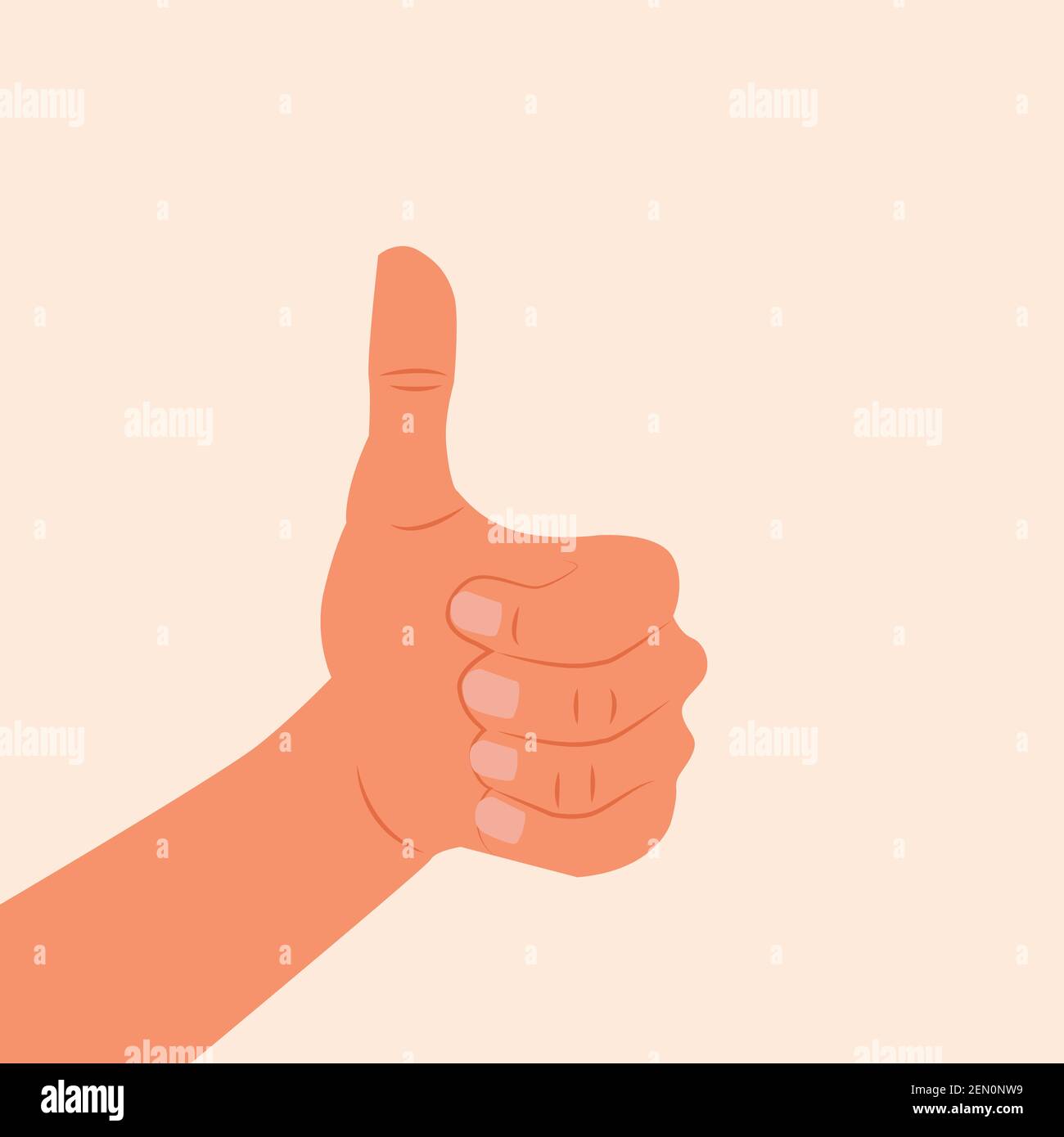 Hand zeigt in Ordnung oder in Ordnung. Geste der Vektordarstellung ...