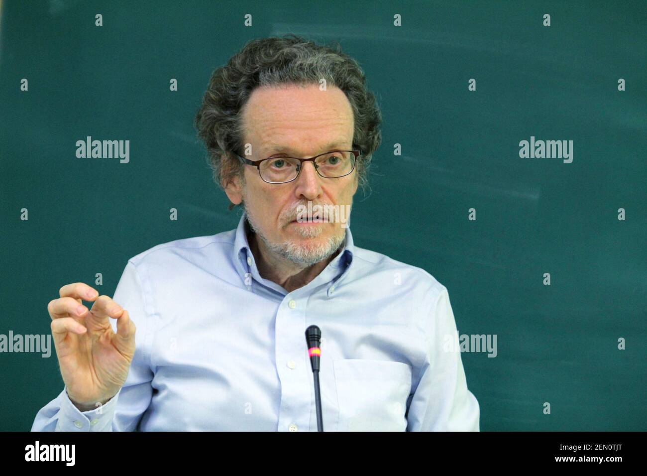 Der deutsche Philosoph Thomas Pogge, Direktor des Global Justice ...