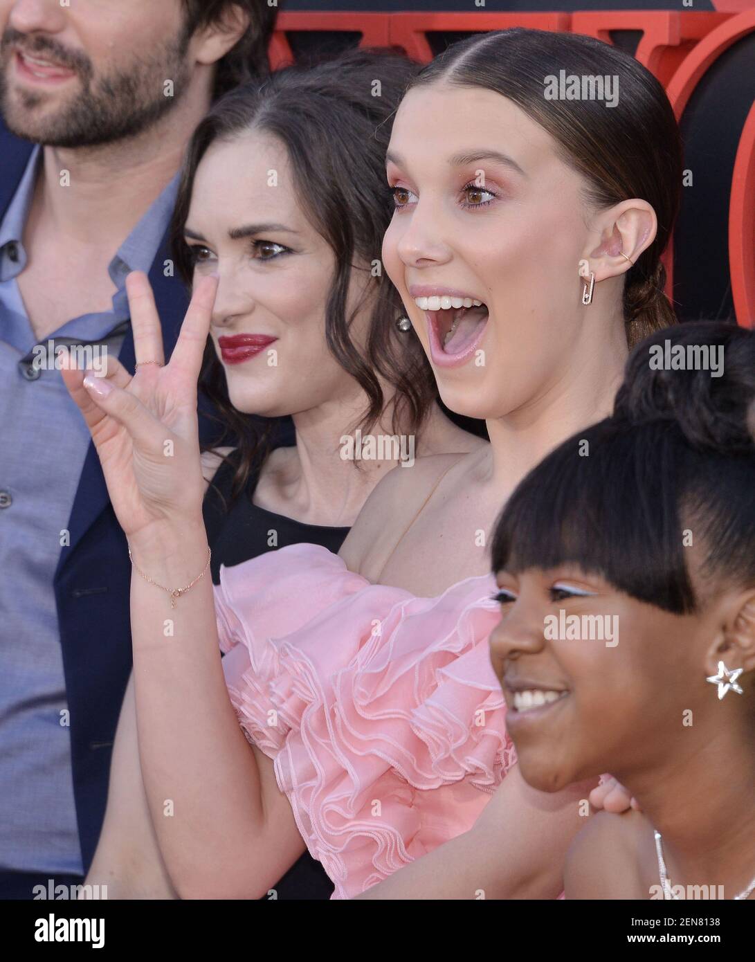 Winona Ryder And Millie Bobby Brown Millie Bobby Brown And Winona