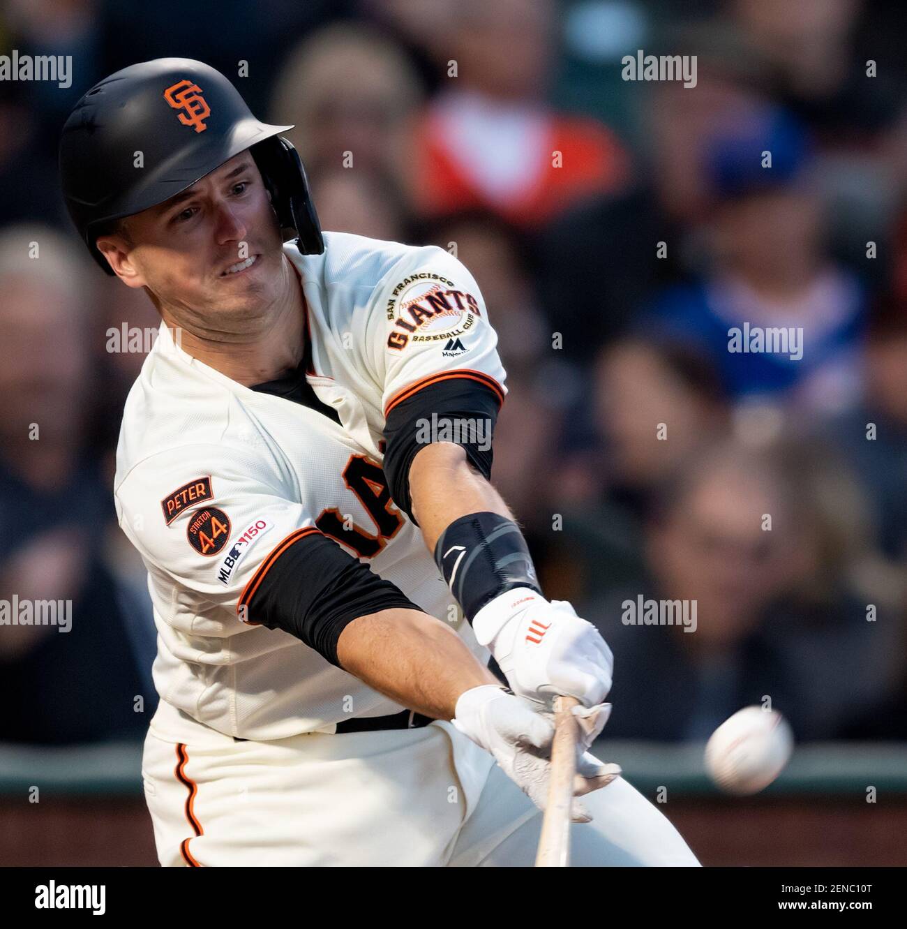 23. Juli 2019: San Francisco Giants Catcher Buster Posey (28) schwingt ...