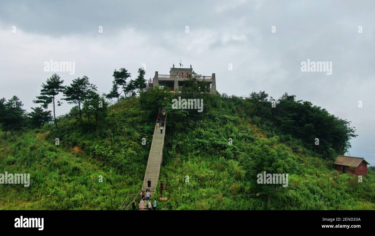 Shaanxi,CHINA-Luftbild aufgenommen am 27. Juli 2019 zeigt einen ...