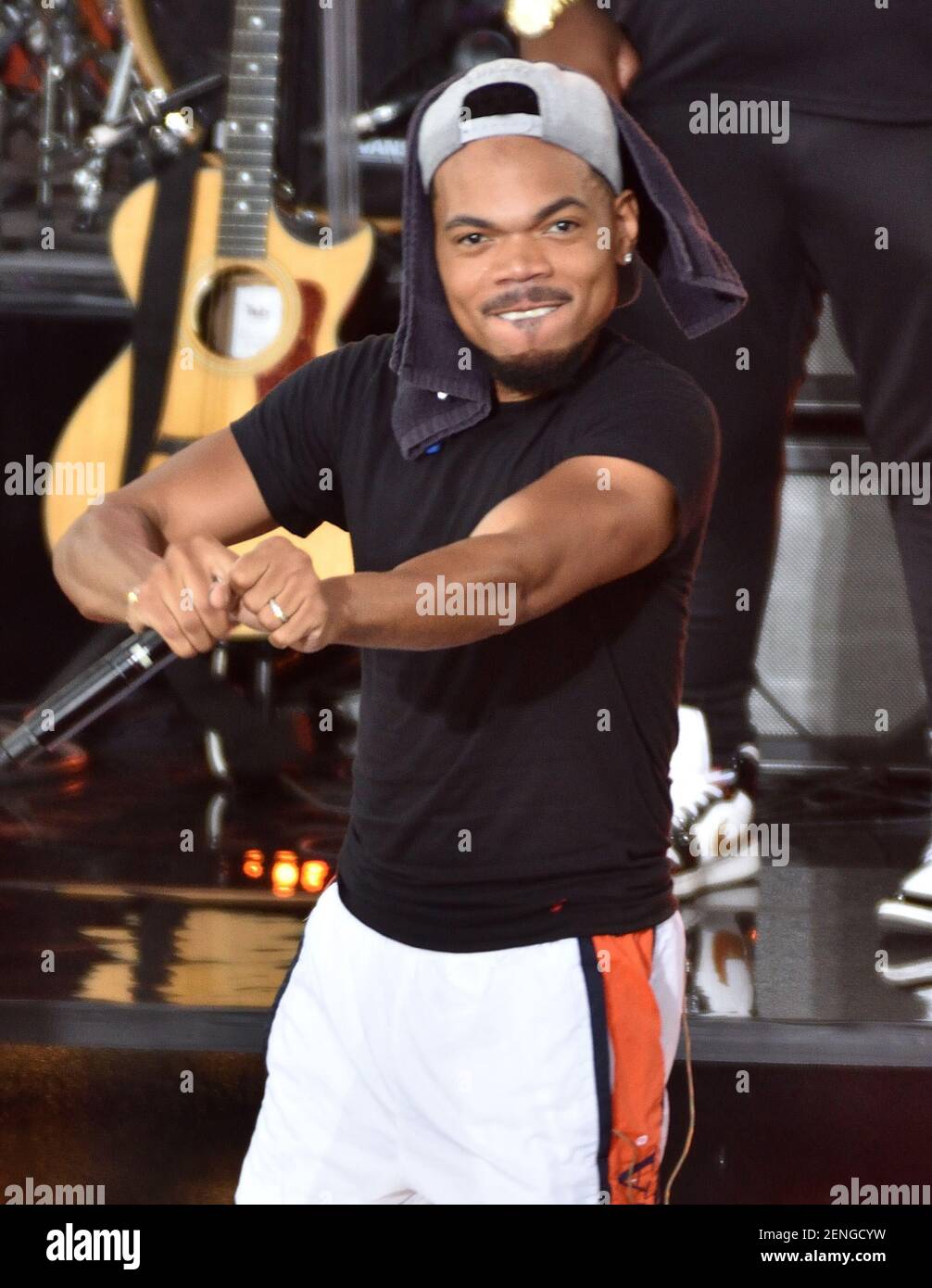Chance The Rapper tritt am 16. August 2019 auf ABC Good Morning America ...