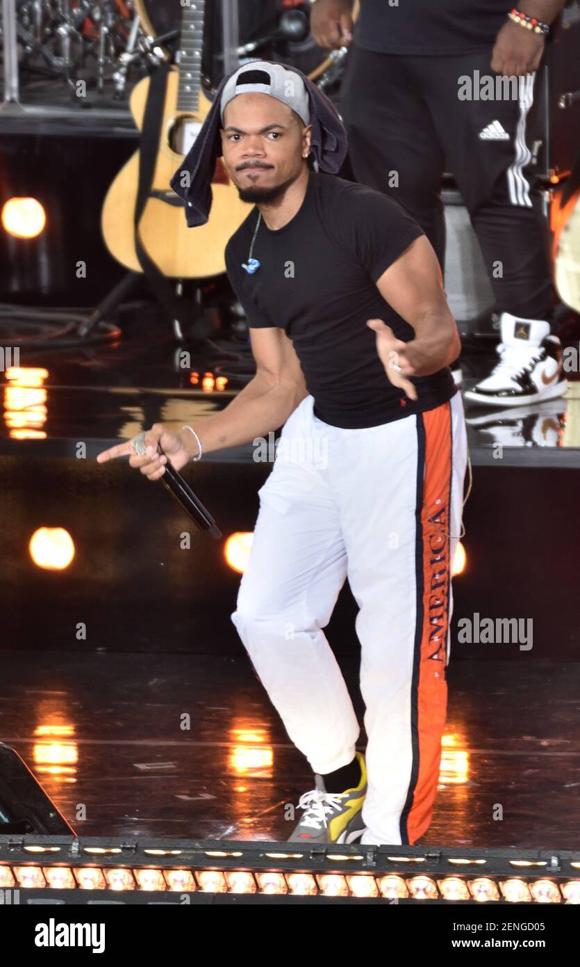 Chance The Rapper tritt am 16. August 2019 auf ABC Good Morning America ...