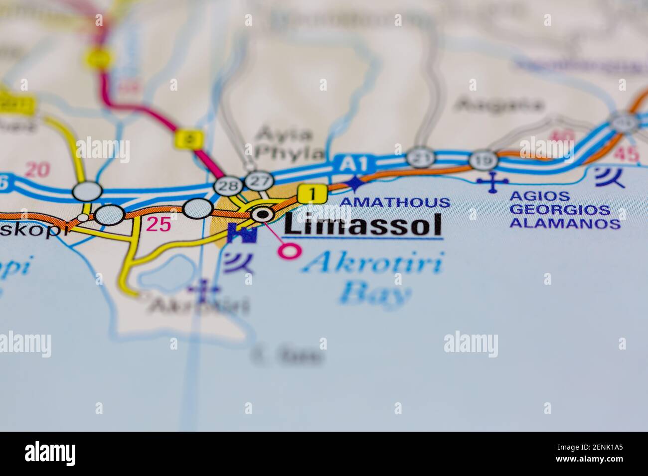 Karte von limassol -Fotos und -Bildmaterial in hoher Auflösung – Alamy