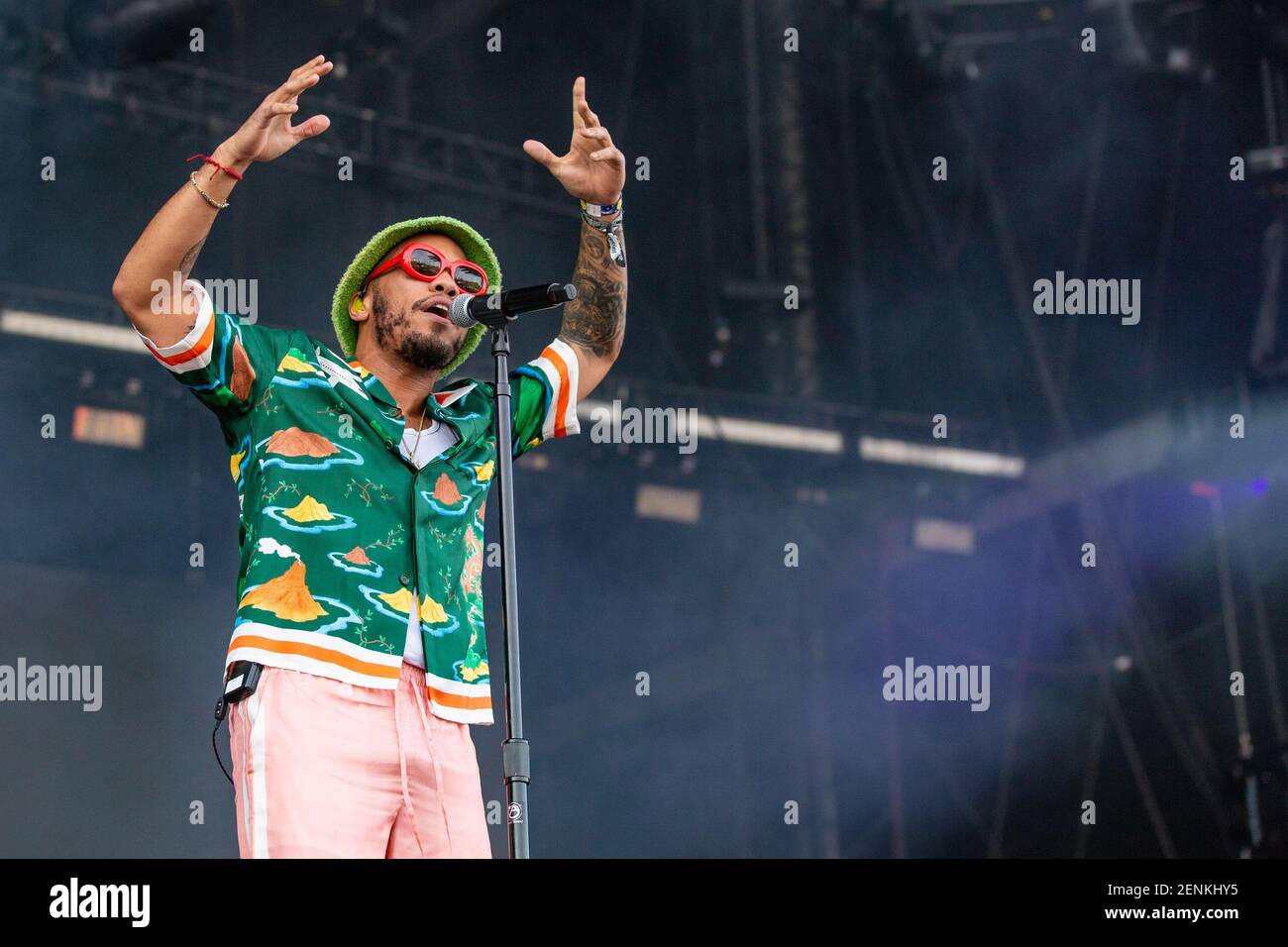 Brandon Paak Anderson von Anderson .Paak und die Free Nationals beim ...