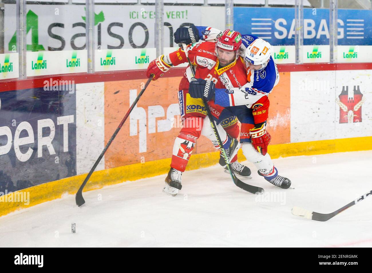 02/26/2021, Biel, Tissot Arena, Nationalliga: EHC Biel-Bienne - ZSC ...
