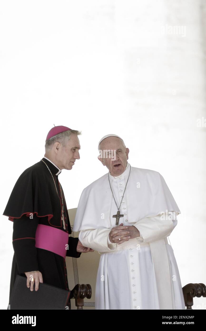Papst Franziskus leitet am 25. September 2019 die wöchentliche ...