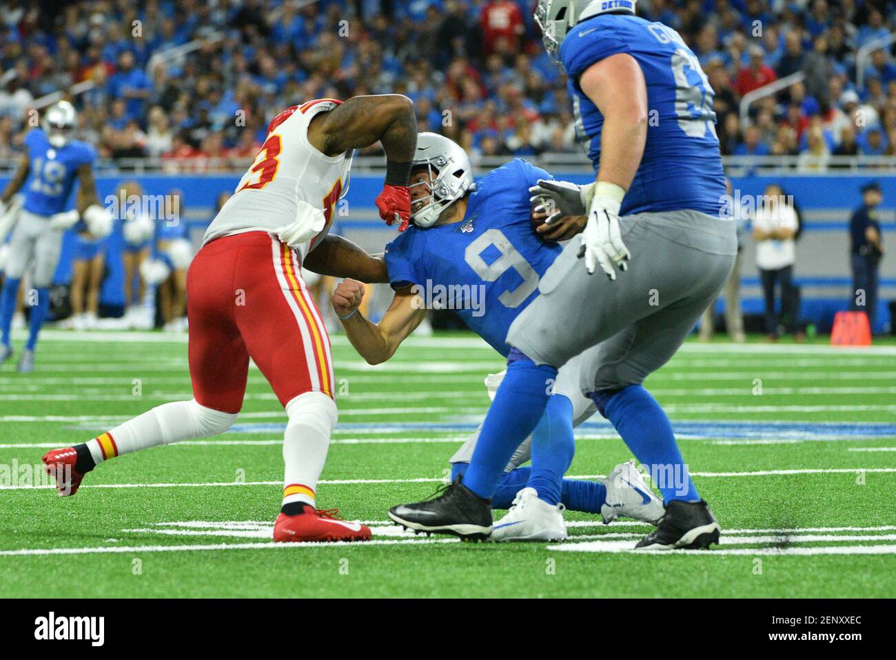 DETROIT, MI – SEPTEMBER 29: Kansas City Chiefs LB Anthony Hitchens (53 ...