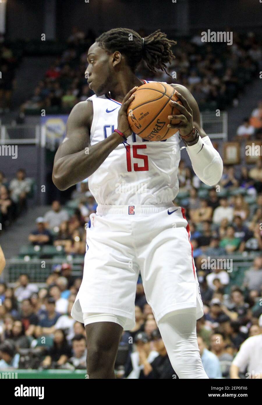 6. Oktober 2019 - Los Angeles Clippers forward Johnathan Motley #15 ...