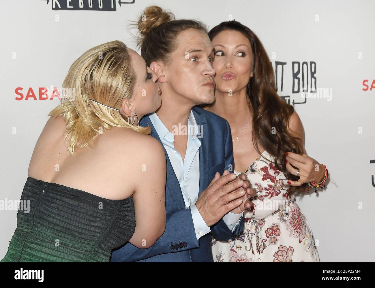 (L-R) Harley Quinn Smith, Jason Mewes und Shannon Elizabeth bei The JAY ...