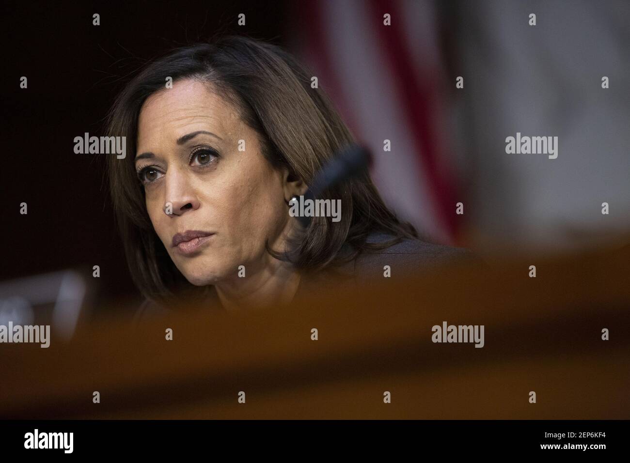 Die Senatorin der Vereinigten Staaten Kamala Harris (Demokrat von ...