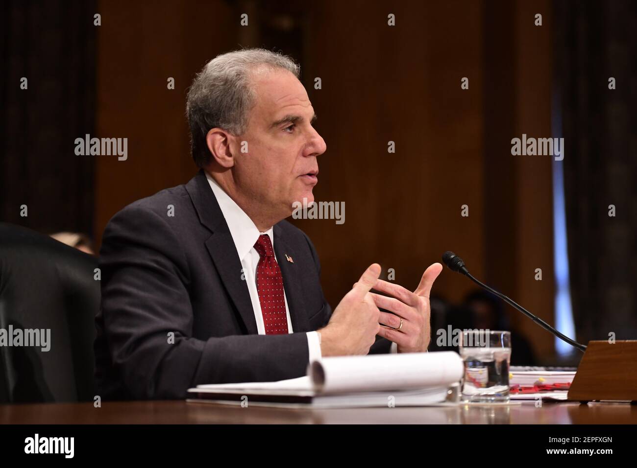 Michael E. Horowitz, Generalinspektor des Justizministeriums der Vereinigten Staaten, bezeugt am ...