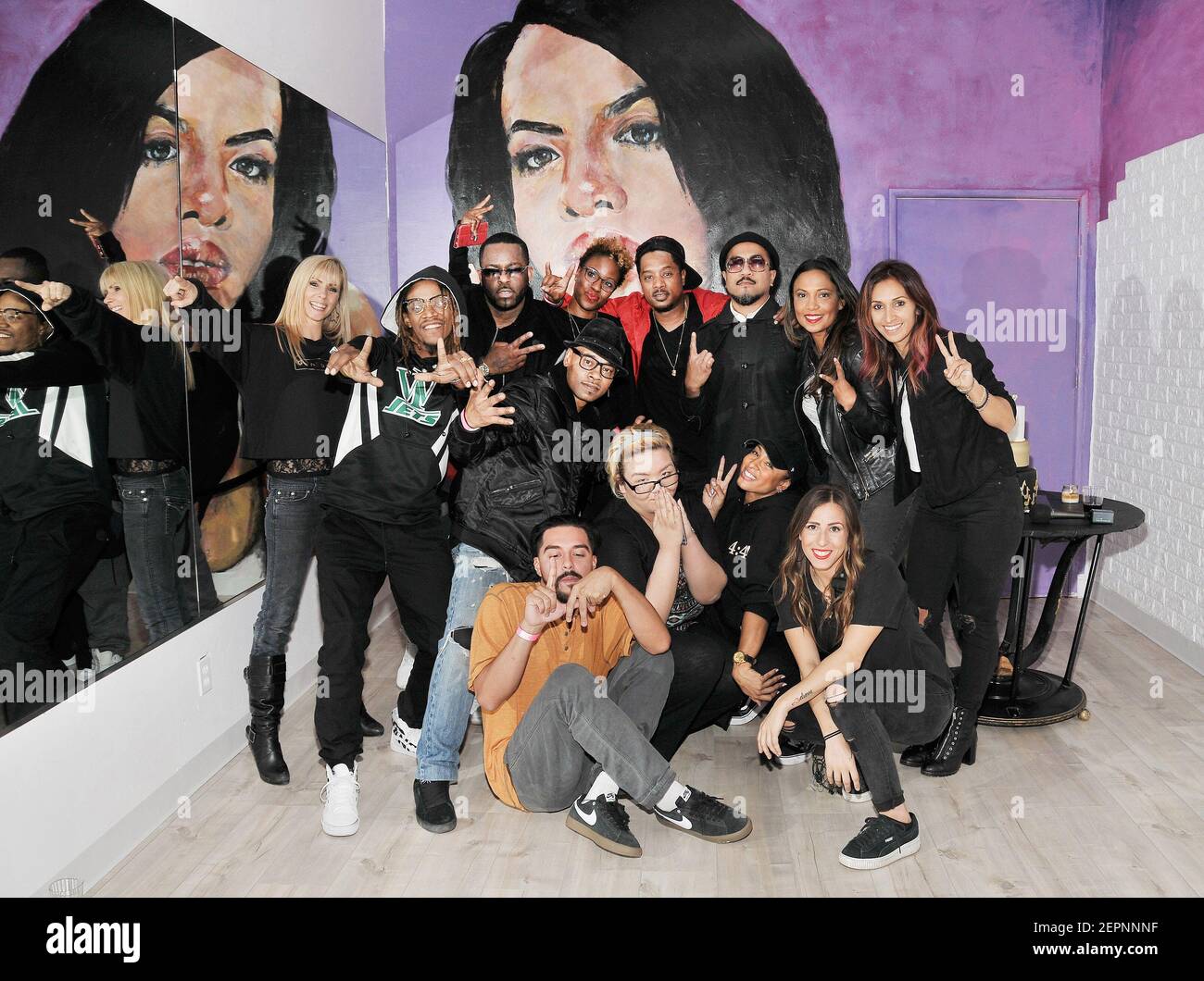 Aaliyah Dancers with Artists Eddie Christopher and Mariella Angela at ...