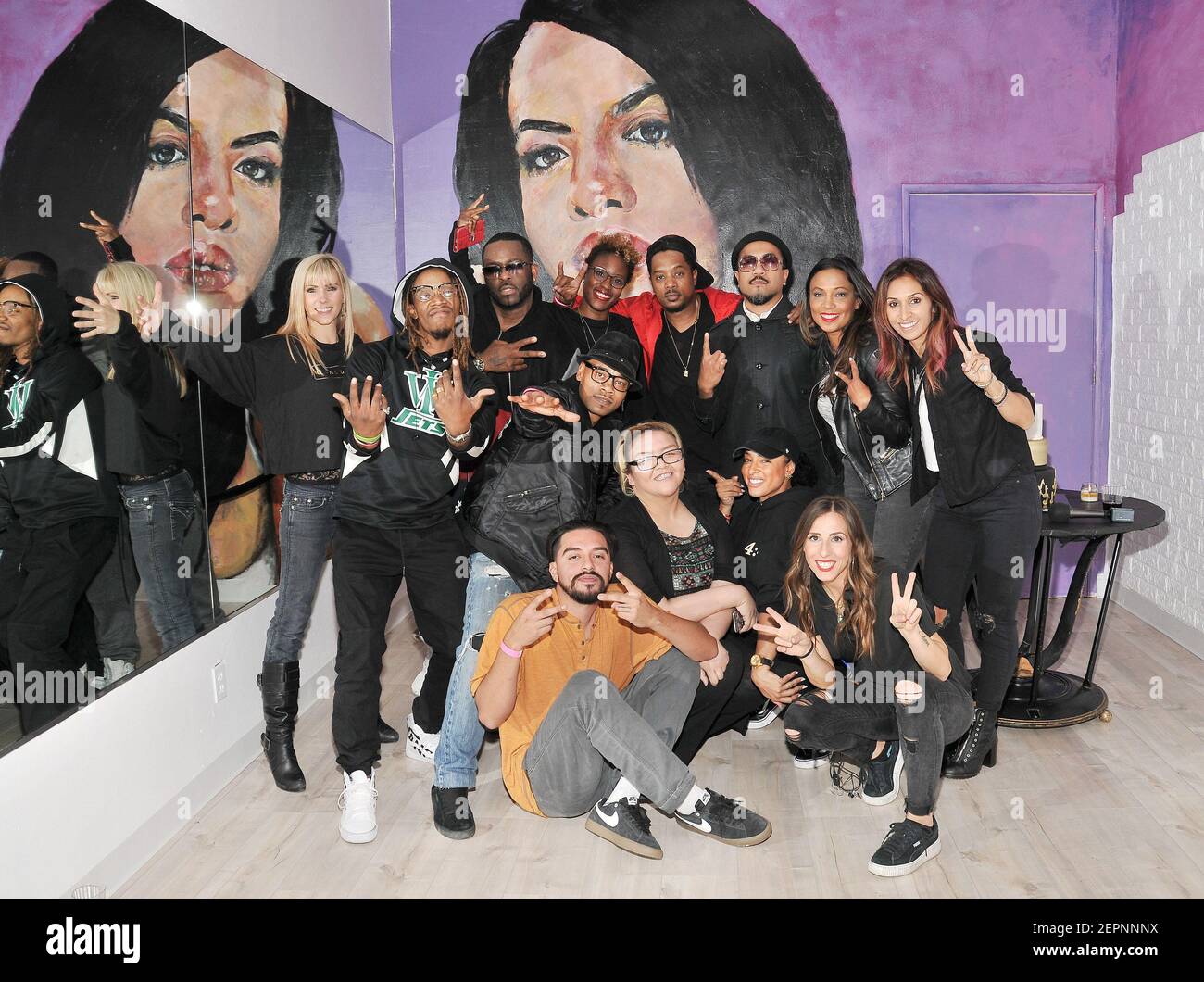 Aaliyah Dancers with Artists Eddie Christopher and Mariella Angela at ...