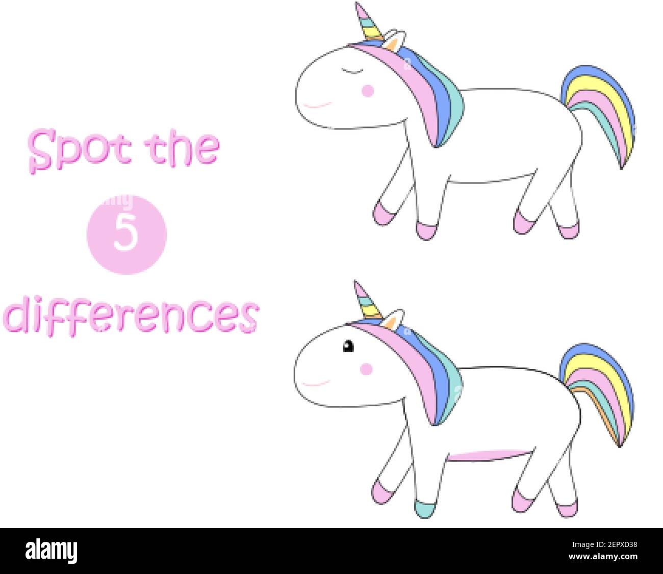 Spot the differences -Fotos und -Bildmaterial in hoher Auflösung – Alamy