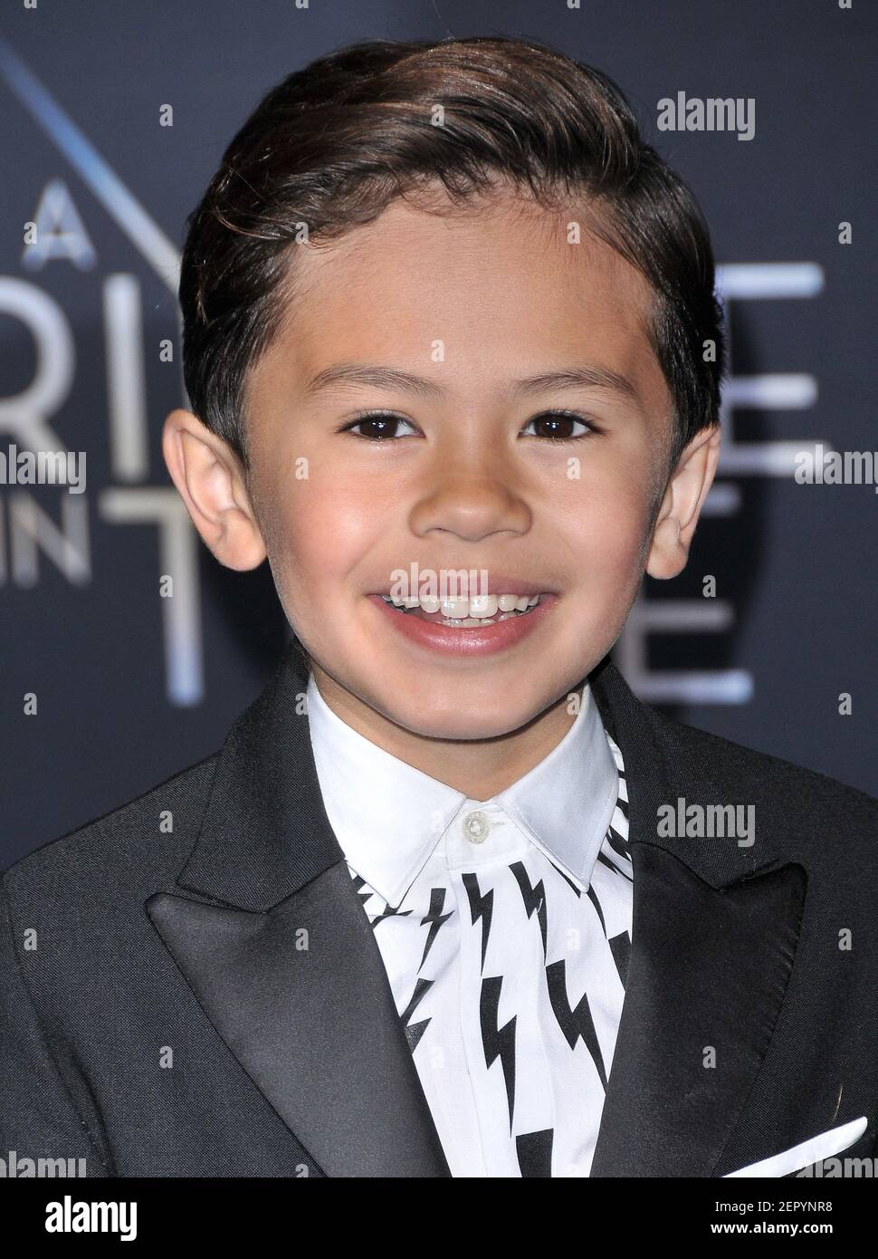 Deric McCabe kommt bei Disneys "A Wrinkle in Time"-Weltpremiere an, die am Montag, den 26 ...